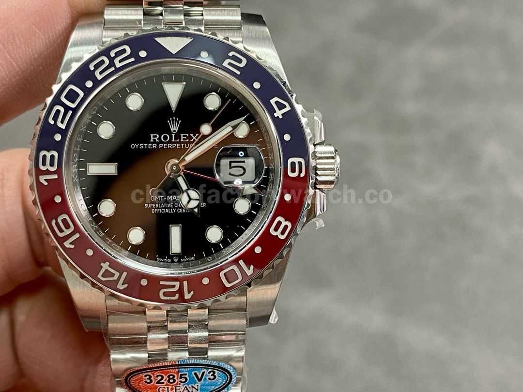 Clean Factory Rolex Pepsi GMT-MASTER II 126710BLRO-0001 40mm Full 904L ...