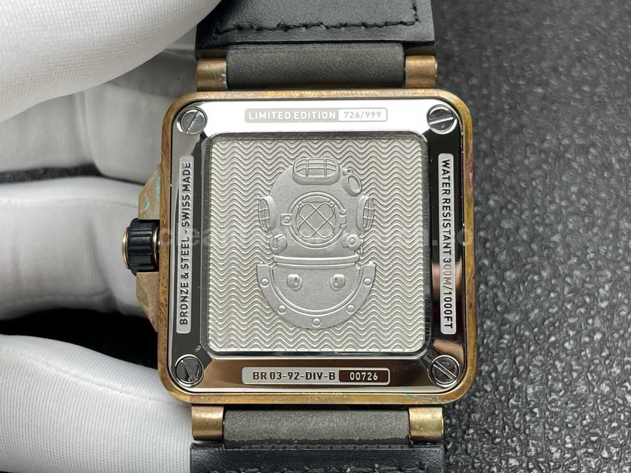 BRF Factory Bell & Ross BR 03 BR0392-D-G-BRSCA 42mm Bronze Calf Skin ...